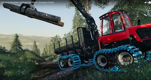 Run a forest machine with Olofsfors tracks in a new video game - Olofsfors